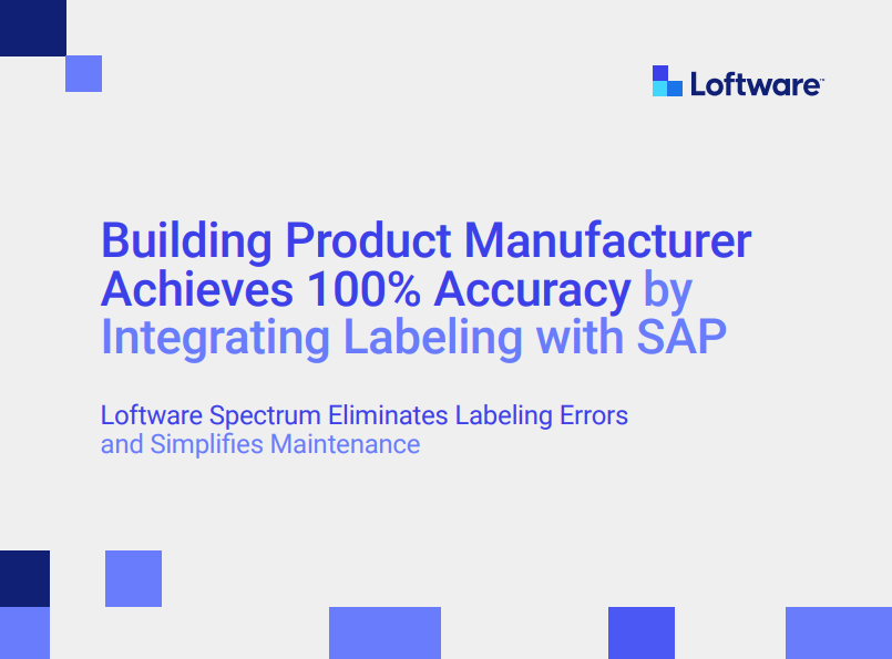 How a leading building manufacturer achieved 100% label accuracy by ...